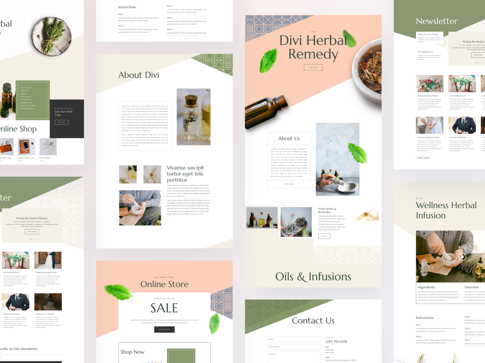 Herbal Remedy Template Design for Divi by Ishtiaq Khan Parag for ...