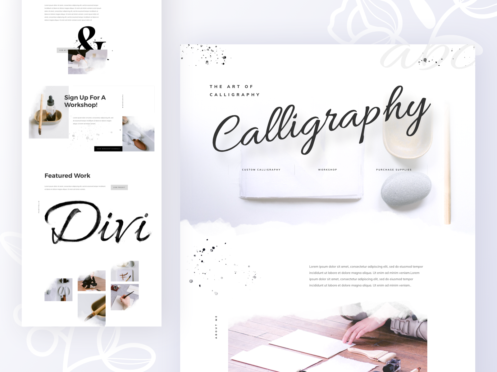 Calligrapher - Sneak Peek by Ishtiaq Khan Parag for Elegant Themes on ...
