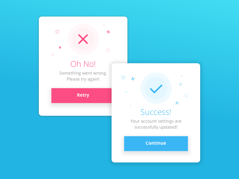 Daily UI #011 - Flash Error Success by Corey Mines on Dribbble