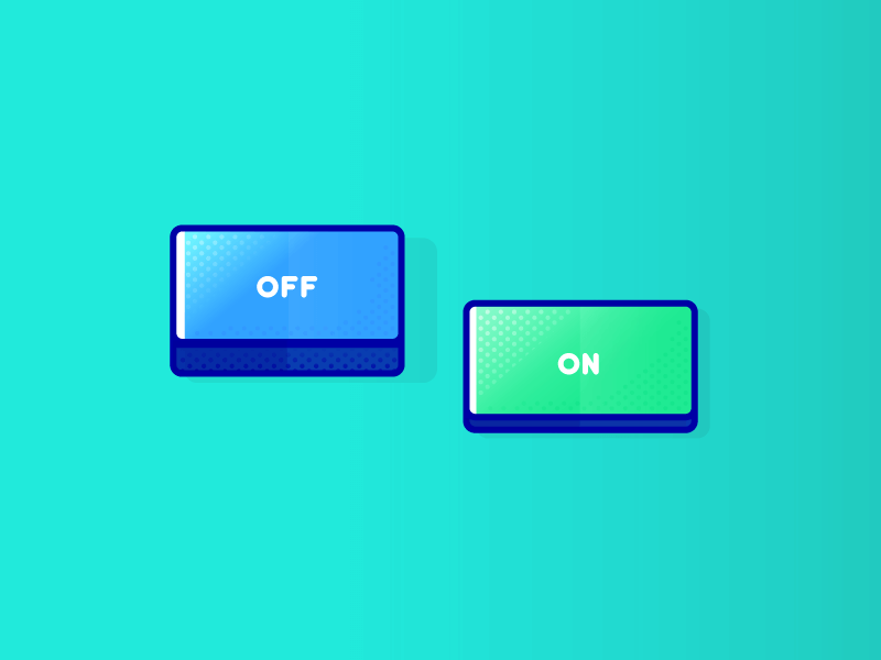 Daily UI #015 - On / Off Switch by Corey Mines on Dribbble