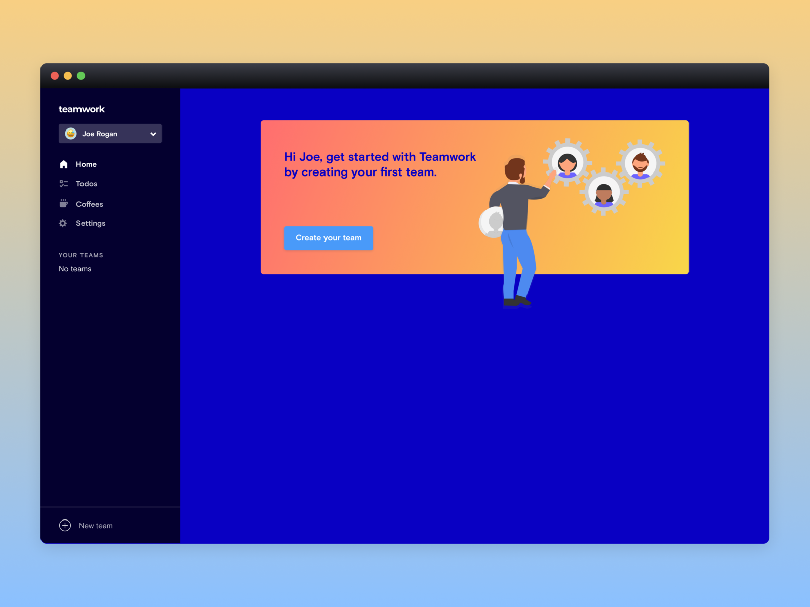 Teamwork App Empty State by Arjan Jassal on Dribbble