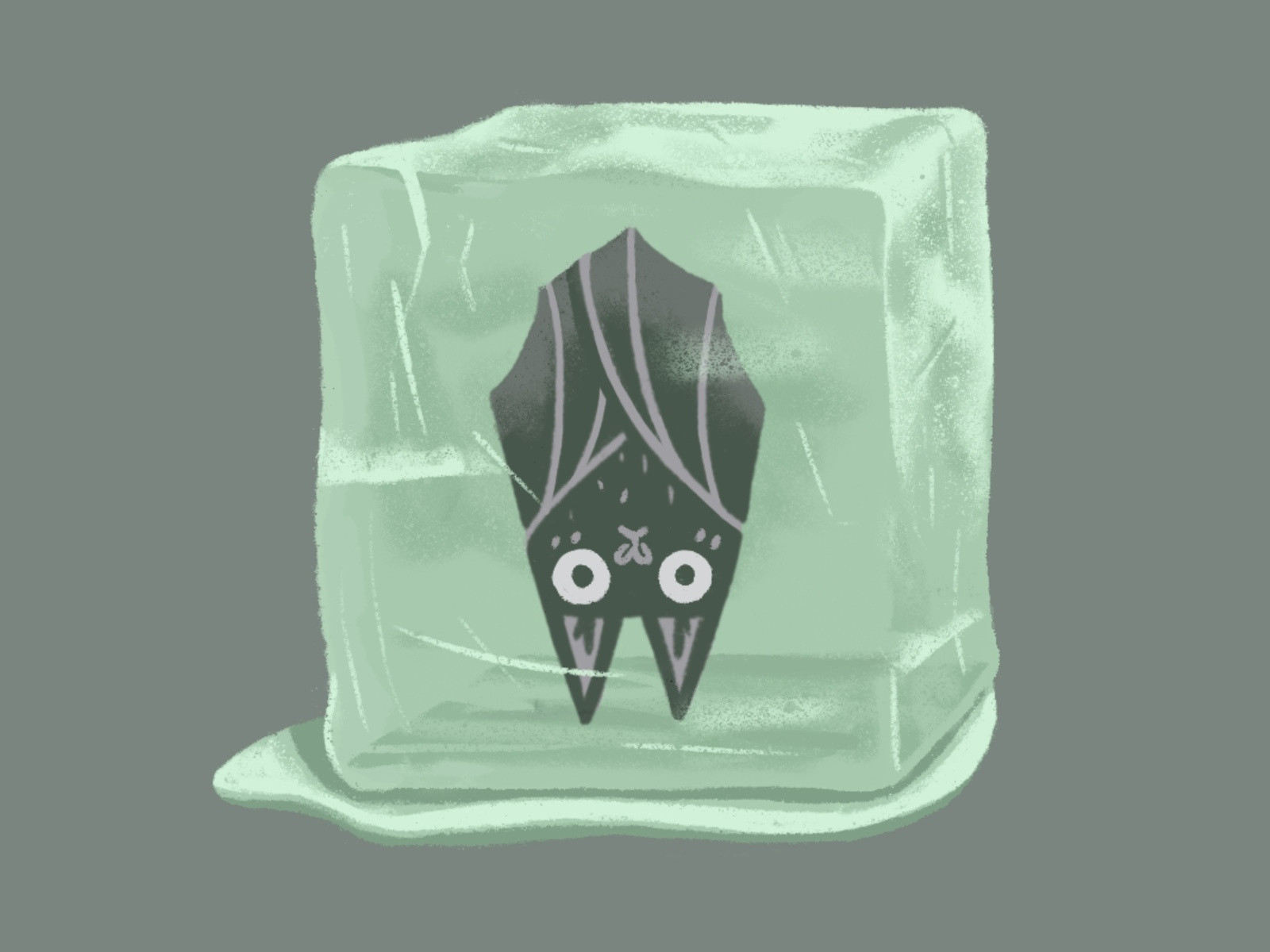 Frozen Bat by Dora Litterell on Dribbble
