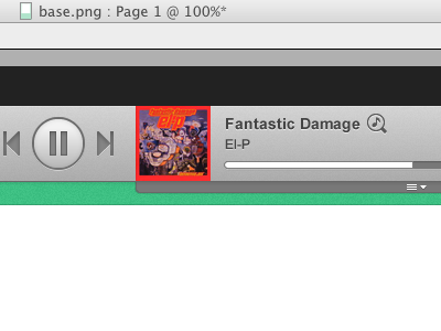 Header audio player by Julien M on Dribbble