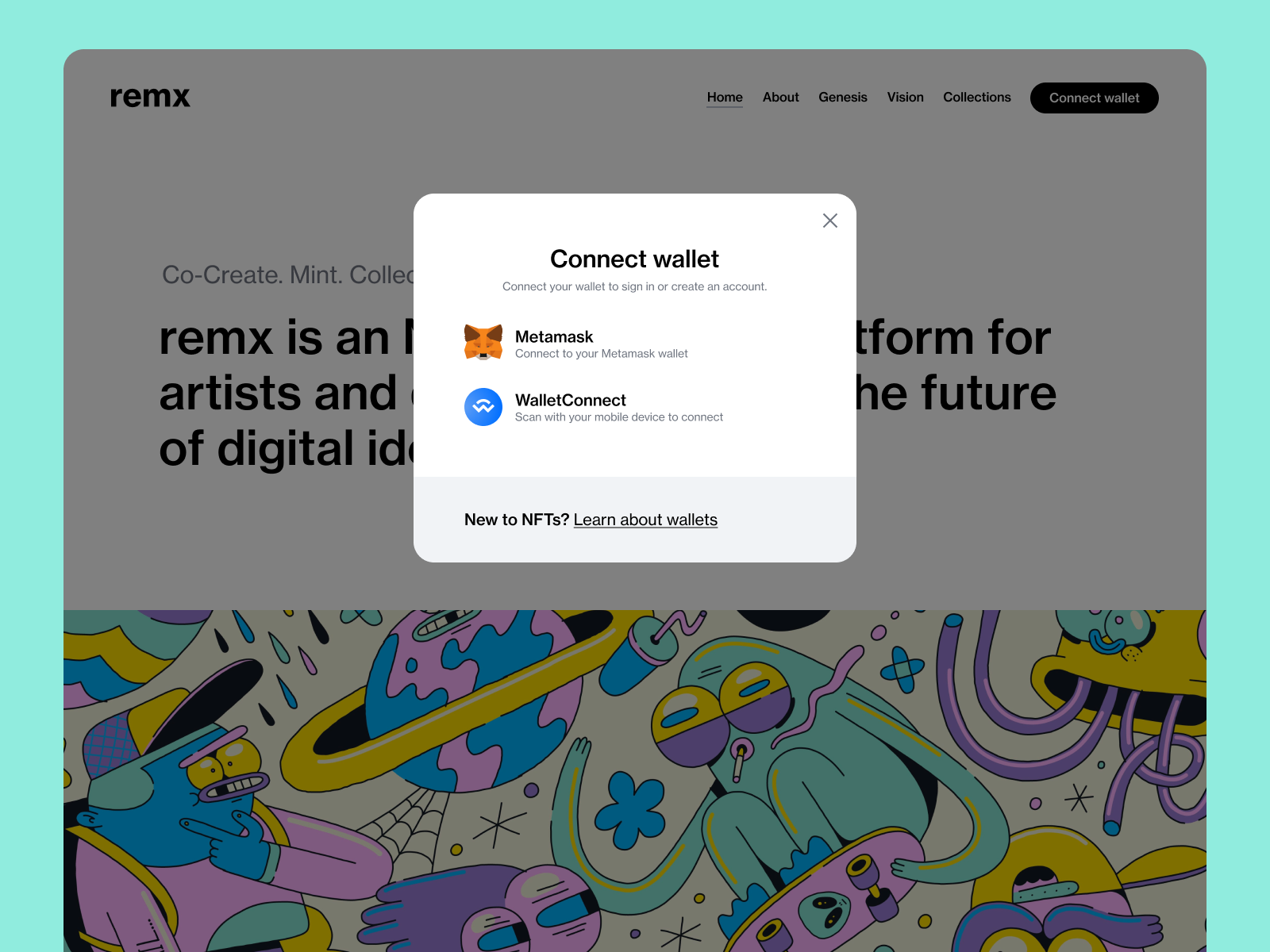 Connect wallet by remx.xyz on Dribbble