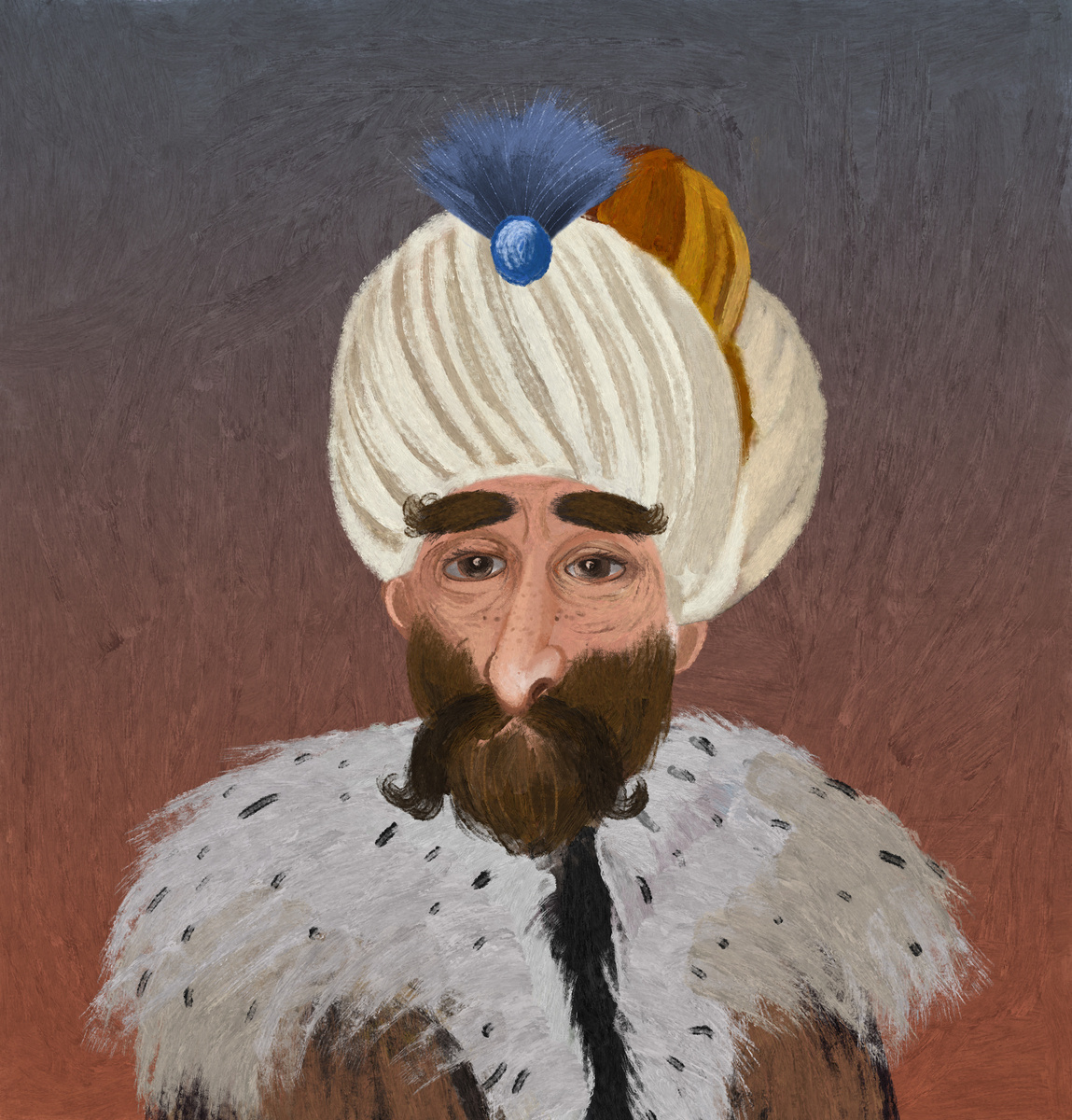 portrait by Merve Topal on Dribbble