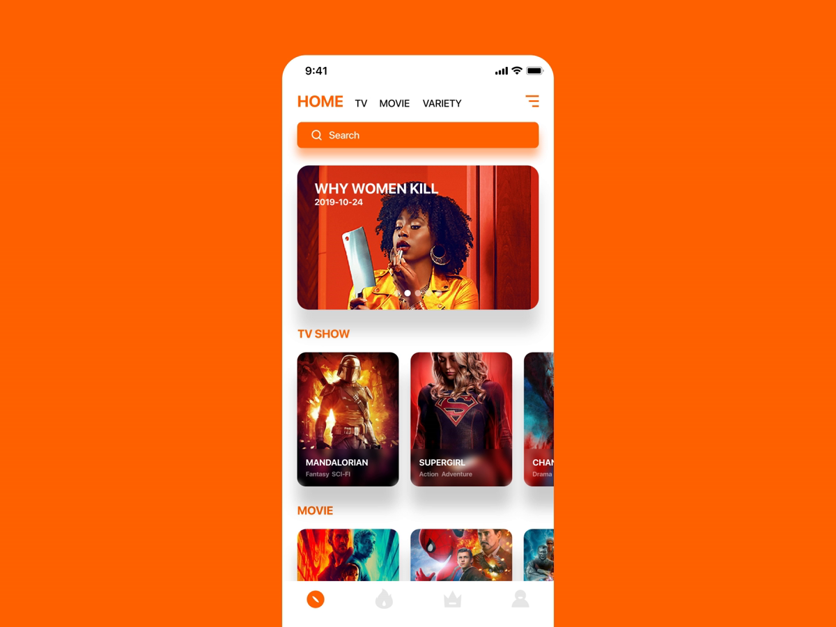 Interactive design of video App interface. by Light on Dribbble