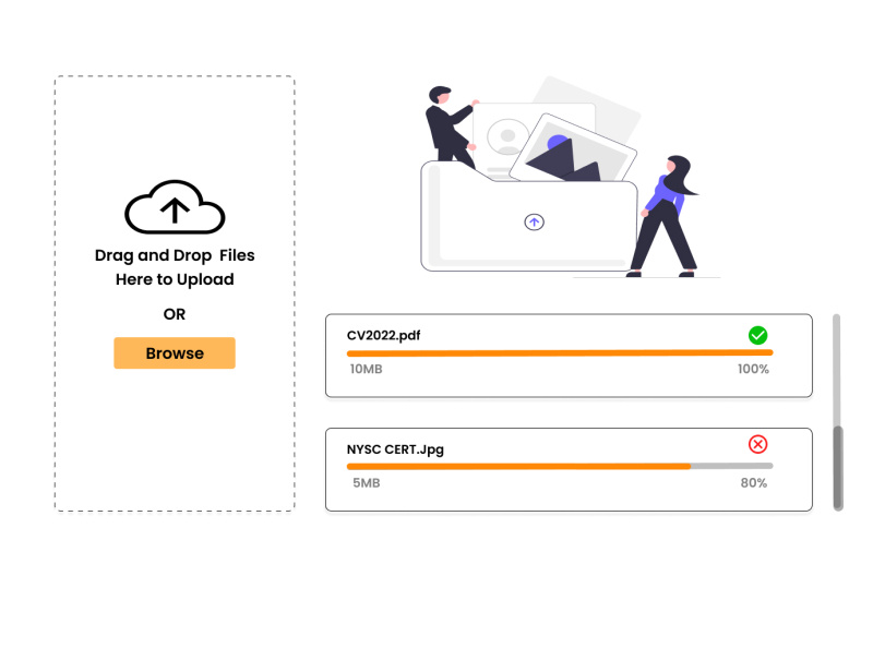 DailyUI #31 Designed a file upload for a desktop by Emeka Nnaji on Dribbble