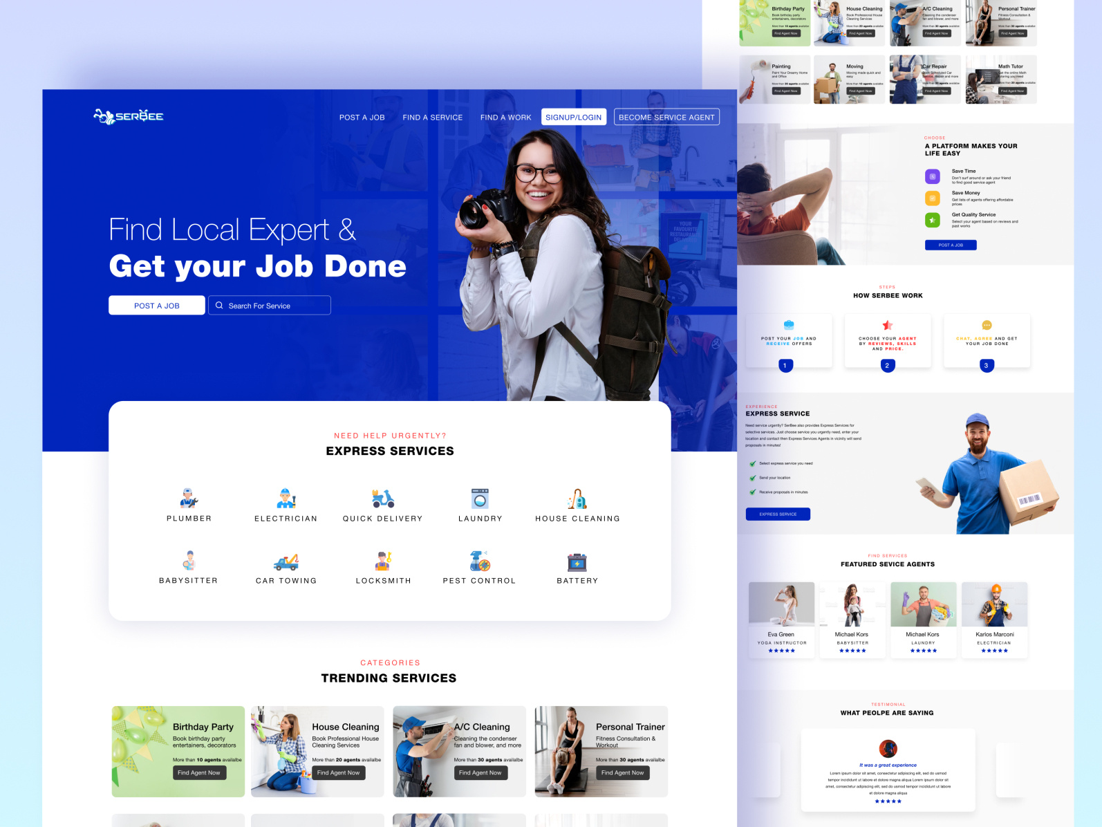 Service Booking Platform by Teqlawn on Dribbble