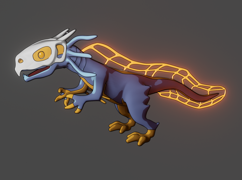 Draxolotl (Blue) by Raul Callejas on Dribbble