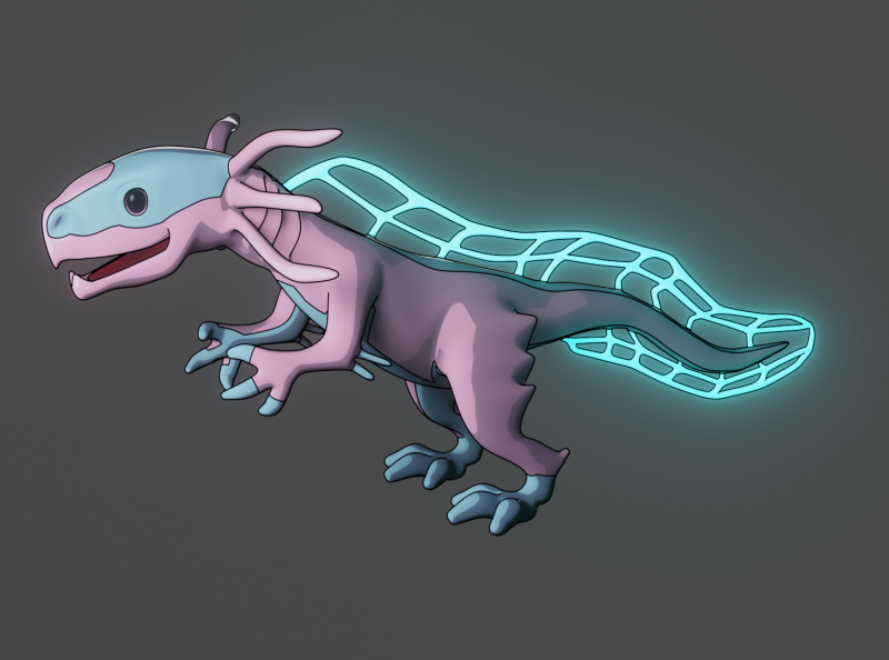 Draxolotl (Pink) by Raul Callejas on Dribbble