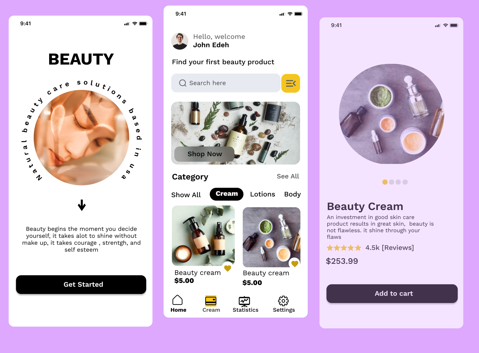 Mobile app ui by John Edeh on Dribbble