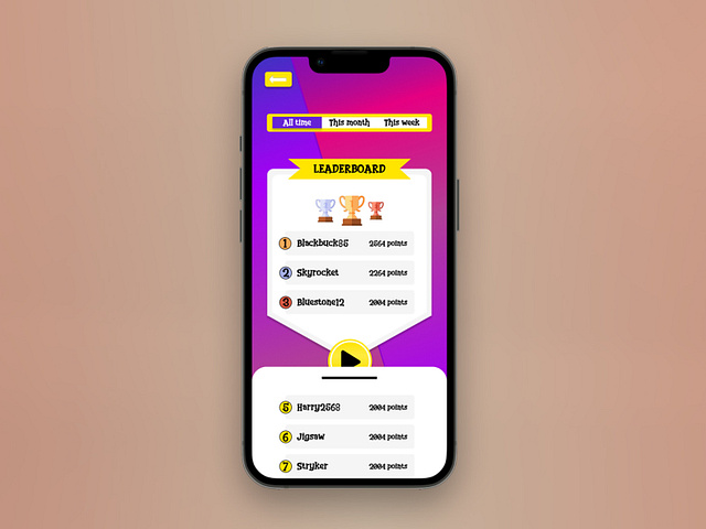 Leaderboard Screen designs, themes, templates and downloadable graphic ...