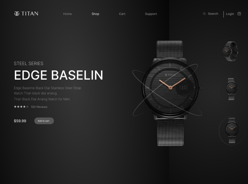 A new design for Titan by Joyjit Deb (J.J) on Dribbble