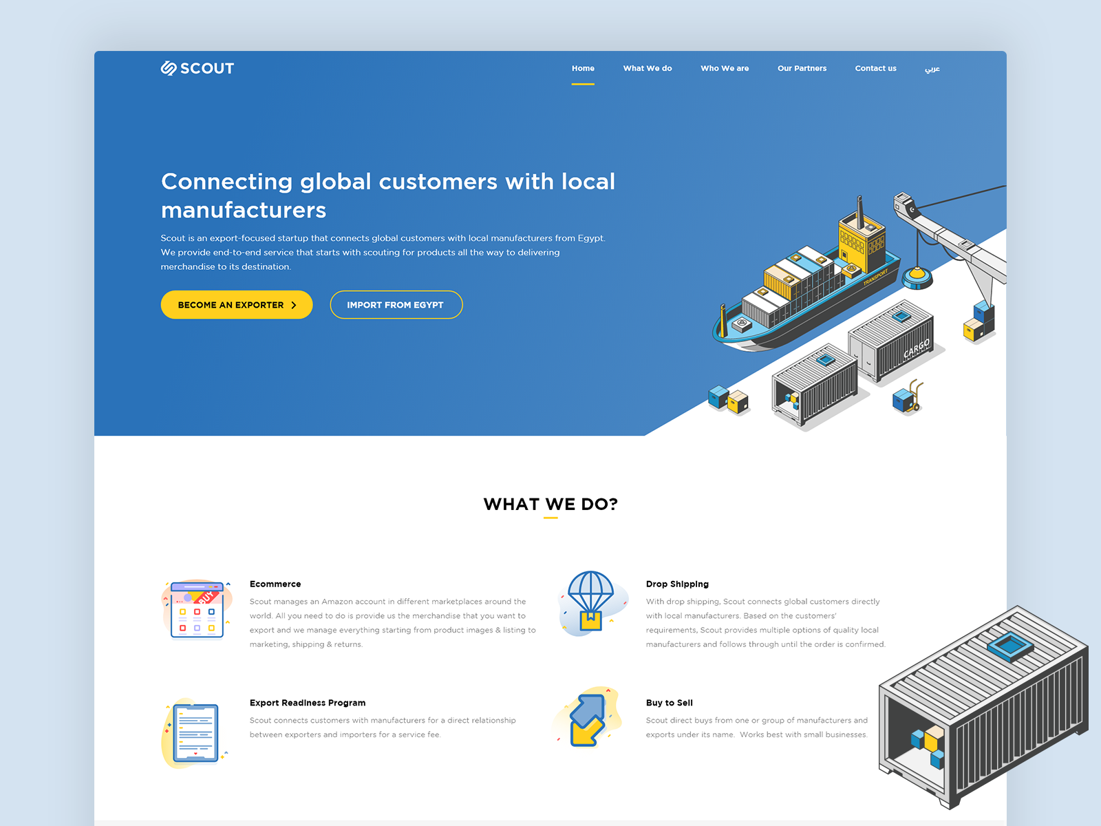Scout Landing Page by Ahmed Youssif on Dribbble