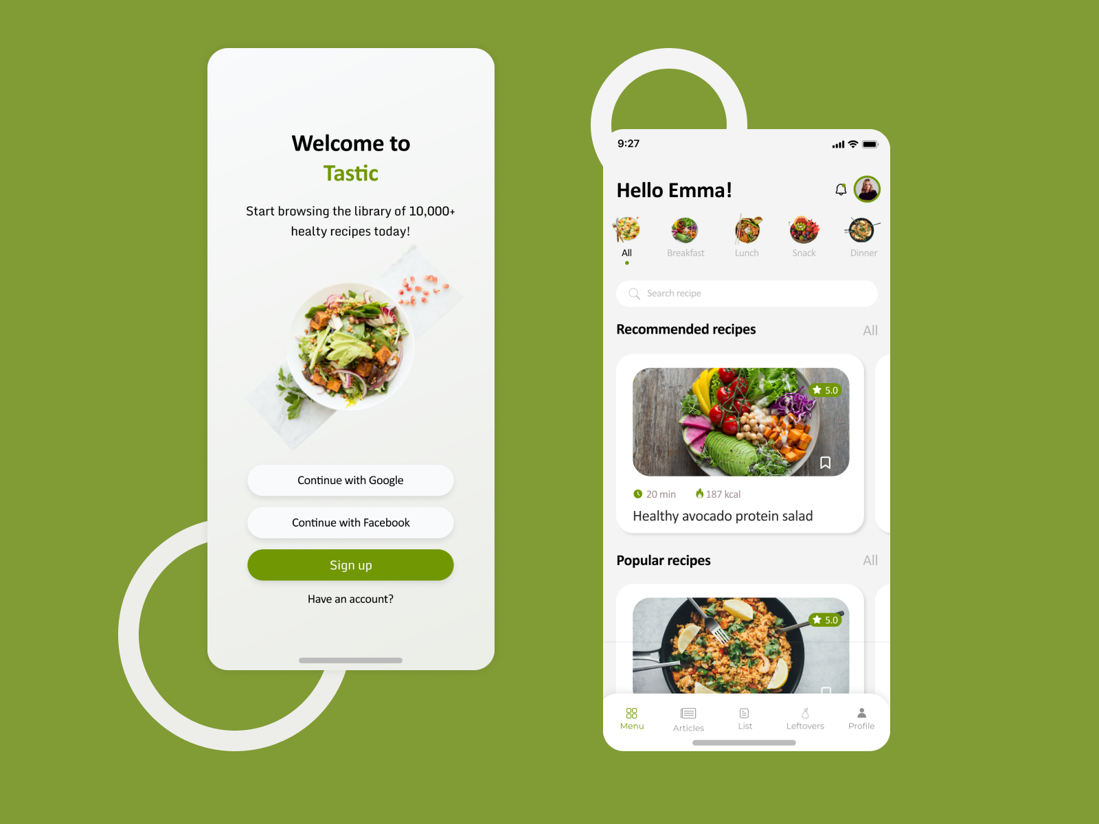 Recipe App by Prinsi Vadodariya on Dribbble