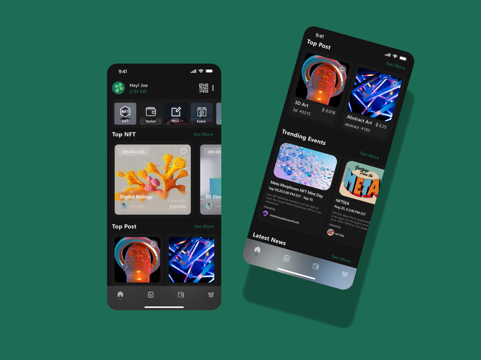 NFT Marketplace by Prinsi on Dribbble