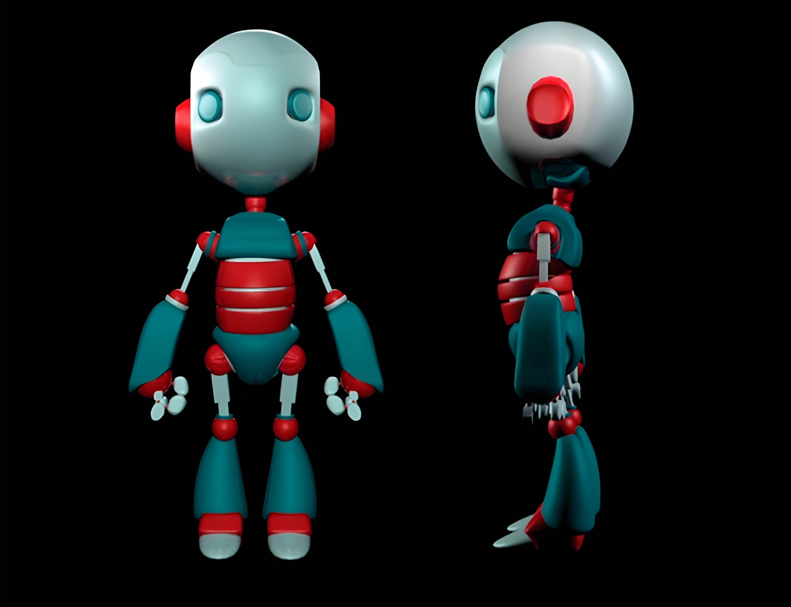 Robot modelado 3D by Leonardo Araque on Dribbble