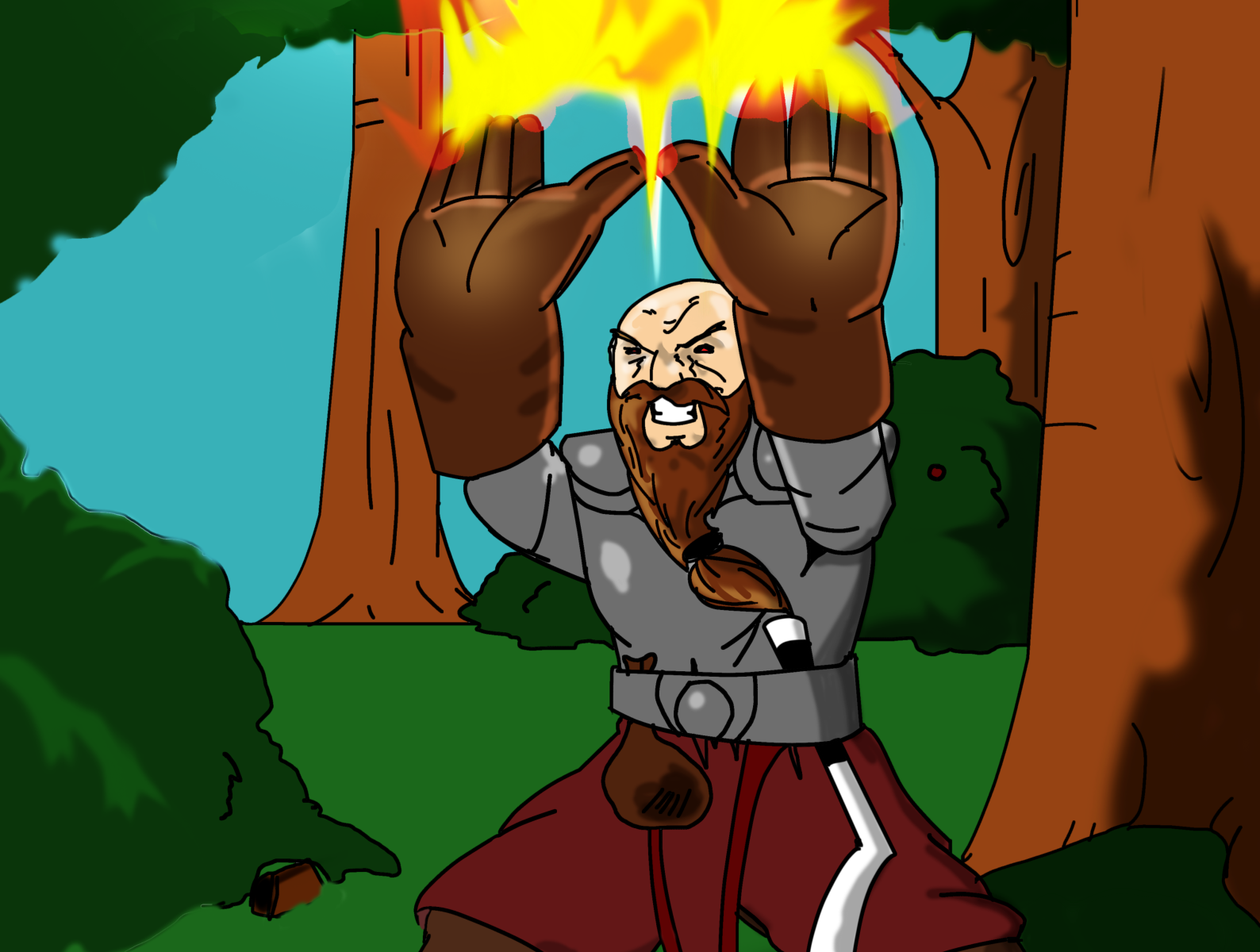 Burning hands by isaac vargas on Dribbble