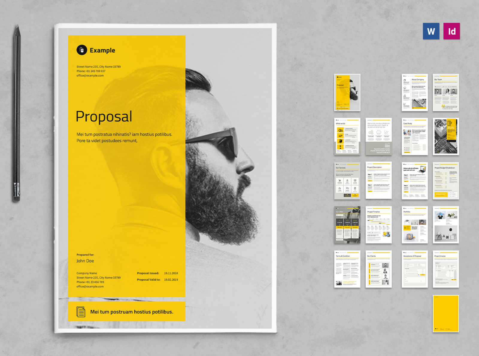 Proposal Vol. 7 Template - InDesign + MsWord by TypoEdition on Dribbble