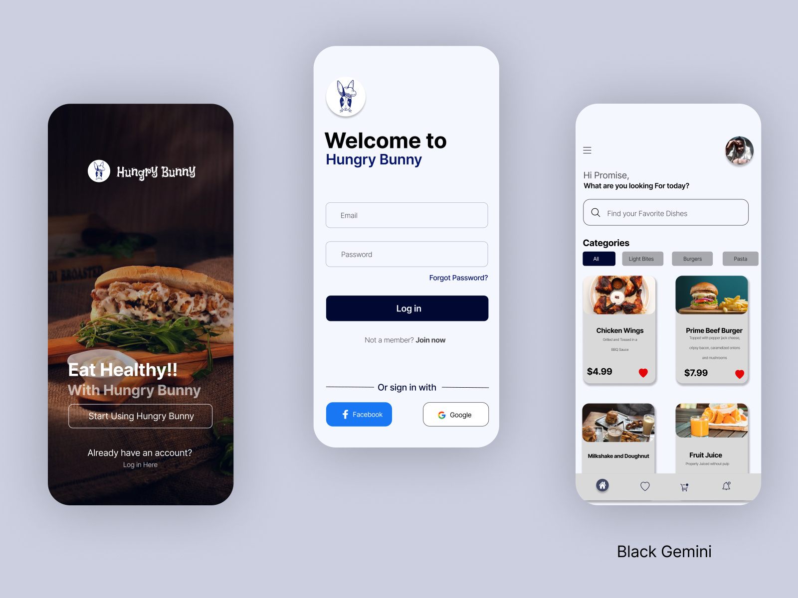 Restaurant app login by Promise James on Dribbble