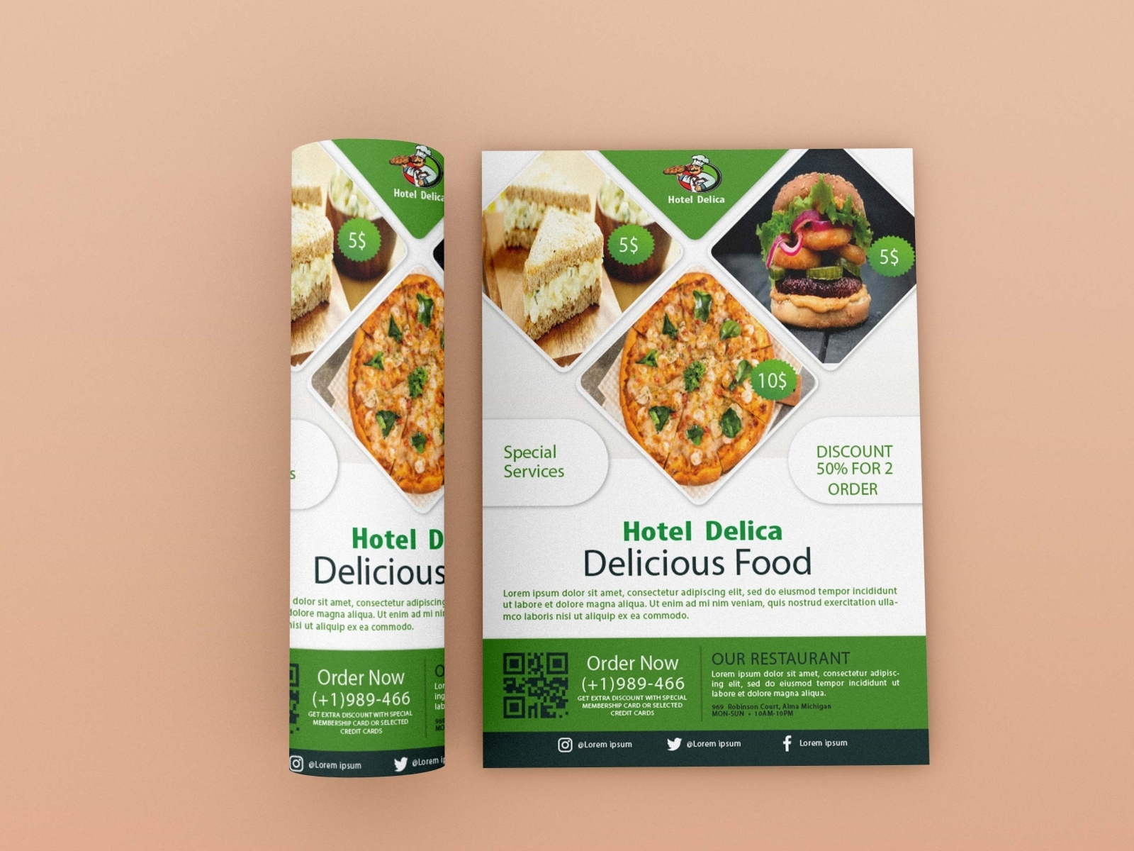 Food Iteam Flyer design by Mohammad Arif75 on Dribbble