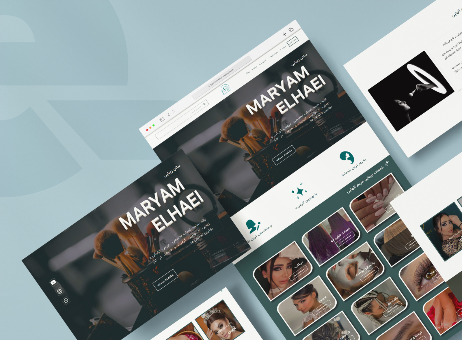 Cosmetic services website by Kimia Amiri on Dribbble