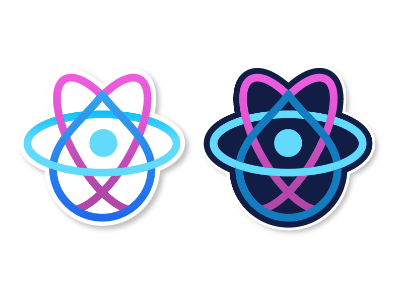 React + Drupal Stickers by Justin Harrell on Dribbble