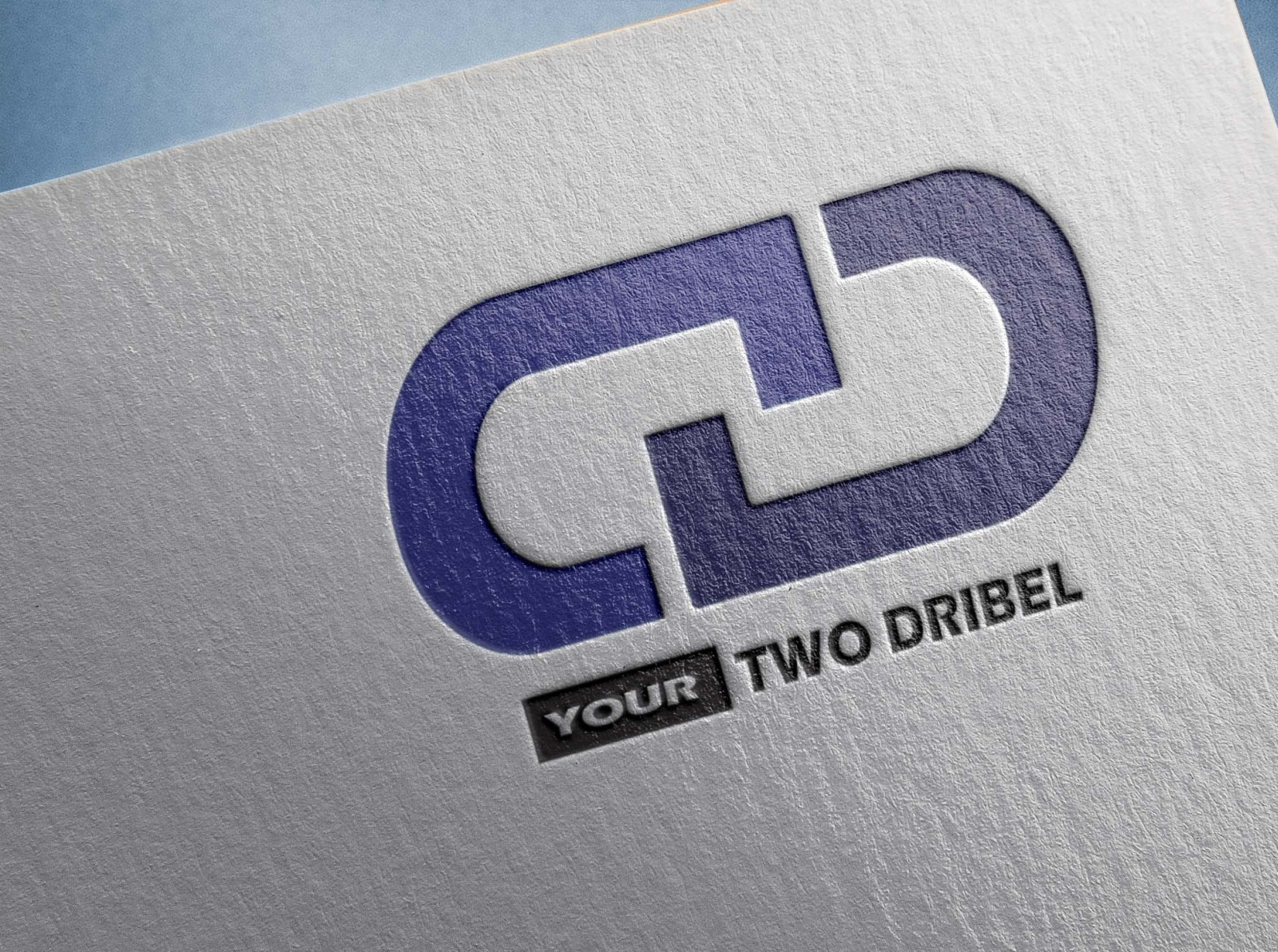 Simple logo design Two-D by Jafar on Dribbble
