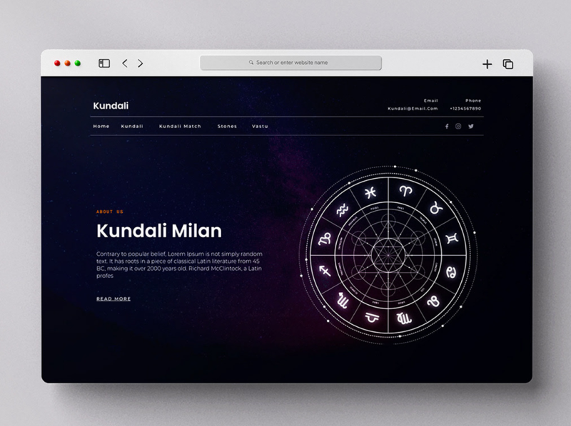 Website Design : Astrology landing page by Rahul Jangra on Dribbble