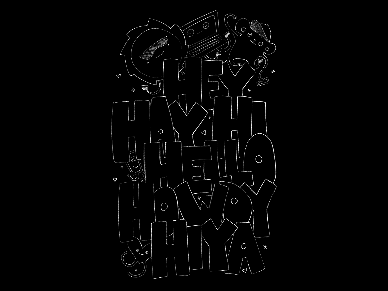 Hey Hay Hi Hello Howdy Hiya by Cam Palu on Dribbble