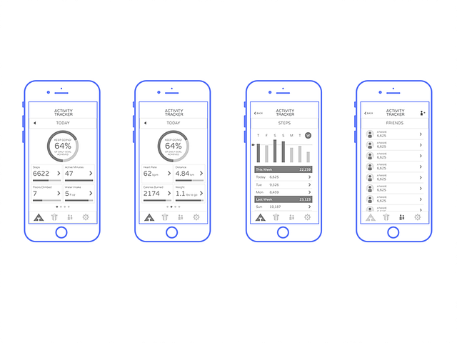 Activity Tracker Wireframes by Shiyue on Dribbble