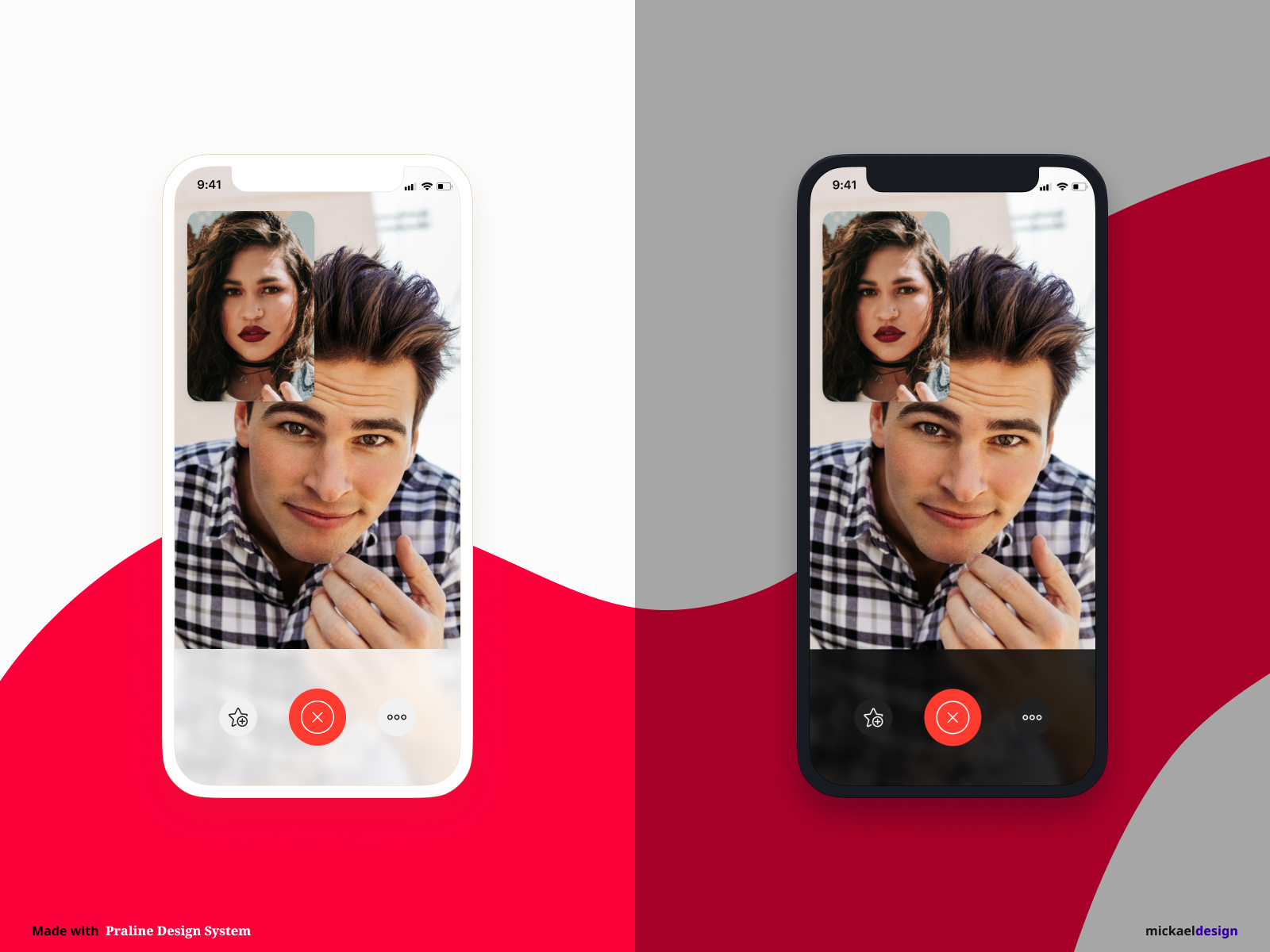 FaceTime made with Praline by Mickael on Dribbble