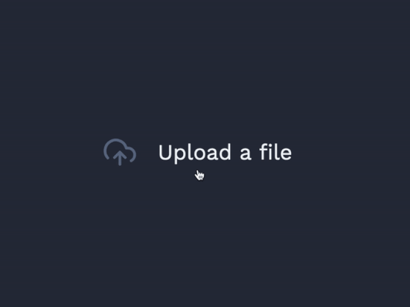Upload progress by Matt Powell on Dribbble