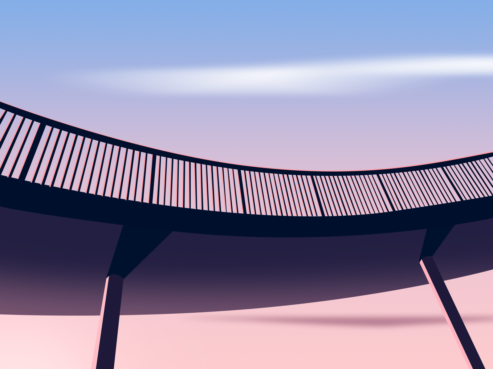 Under the bridge by Wali on Dribbble