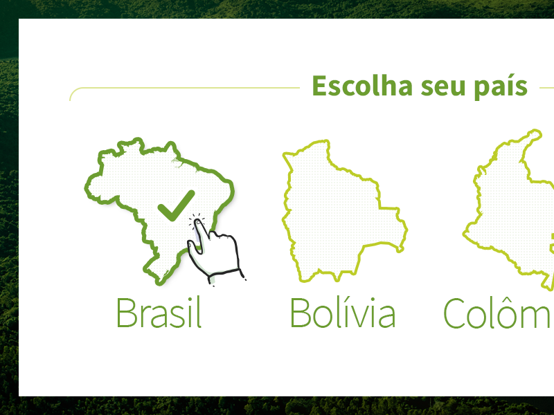 Choose your country by Samuel Judd on Dribbble