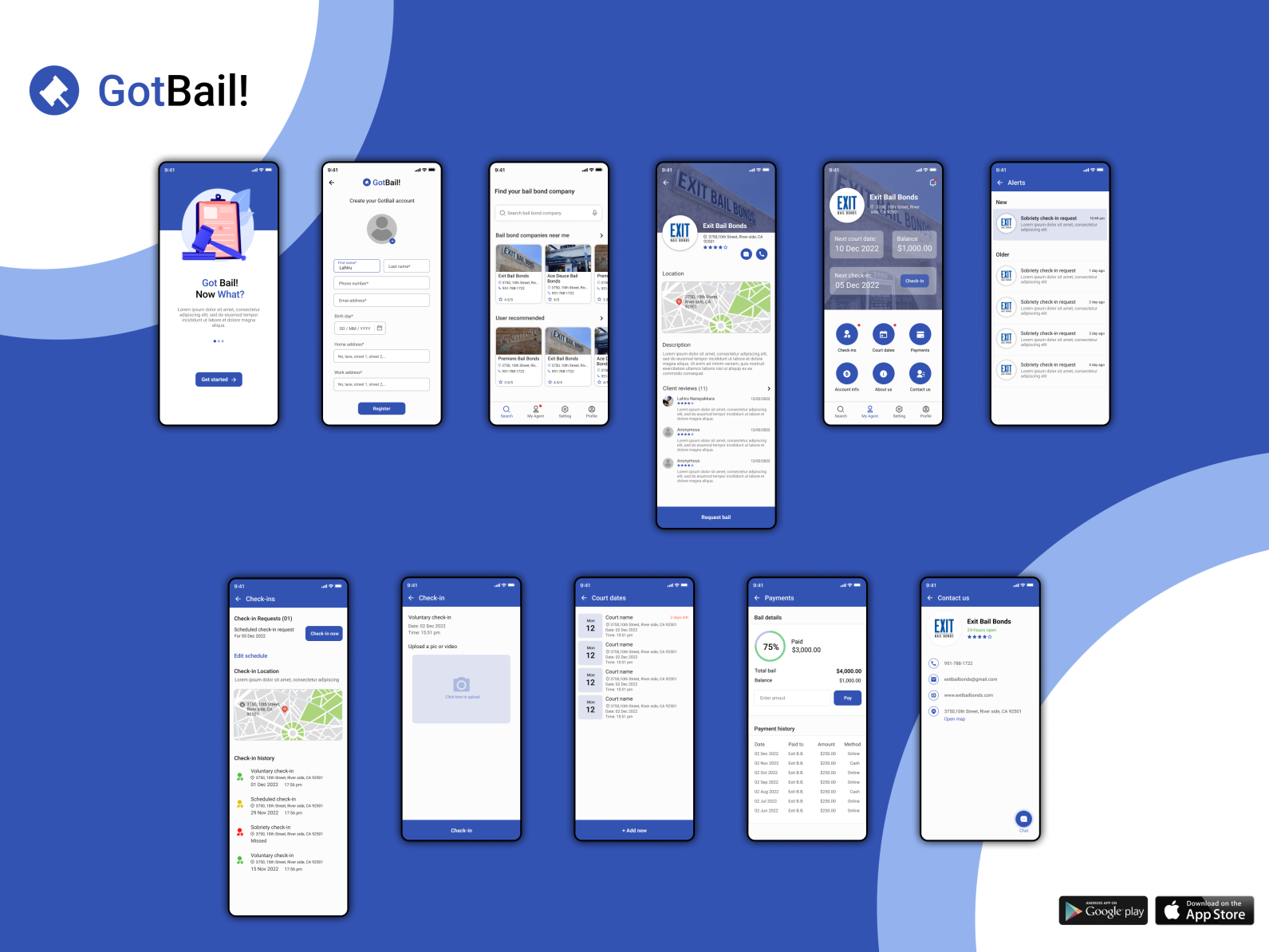A Portal App Design to 3rd Party Bail Companies by Lahiru Nanayakkara ...