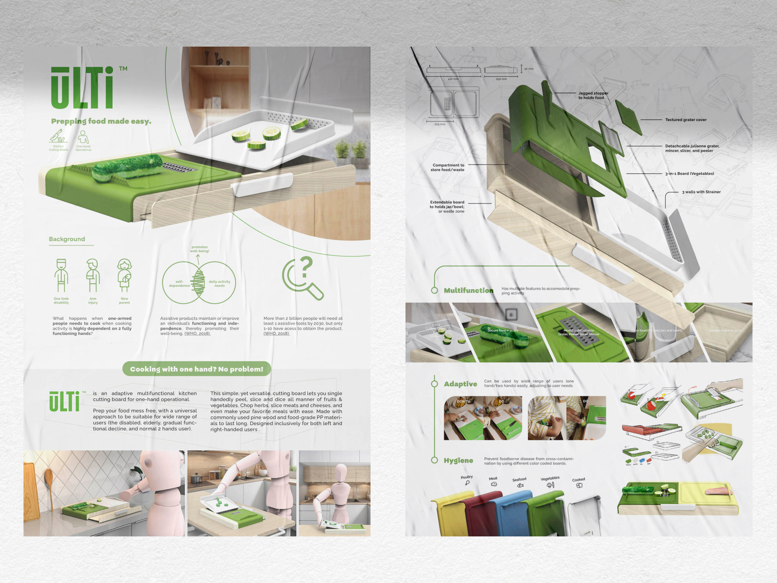 ULTI Adaptive Cutting Board - Wall Poster by Vania Armand on Dribbble