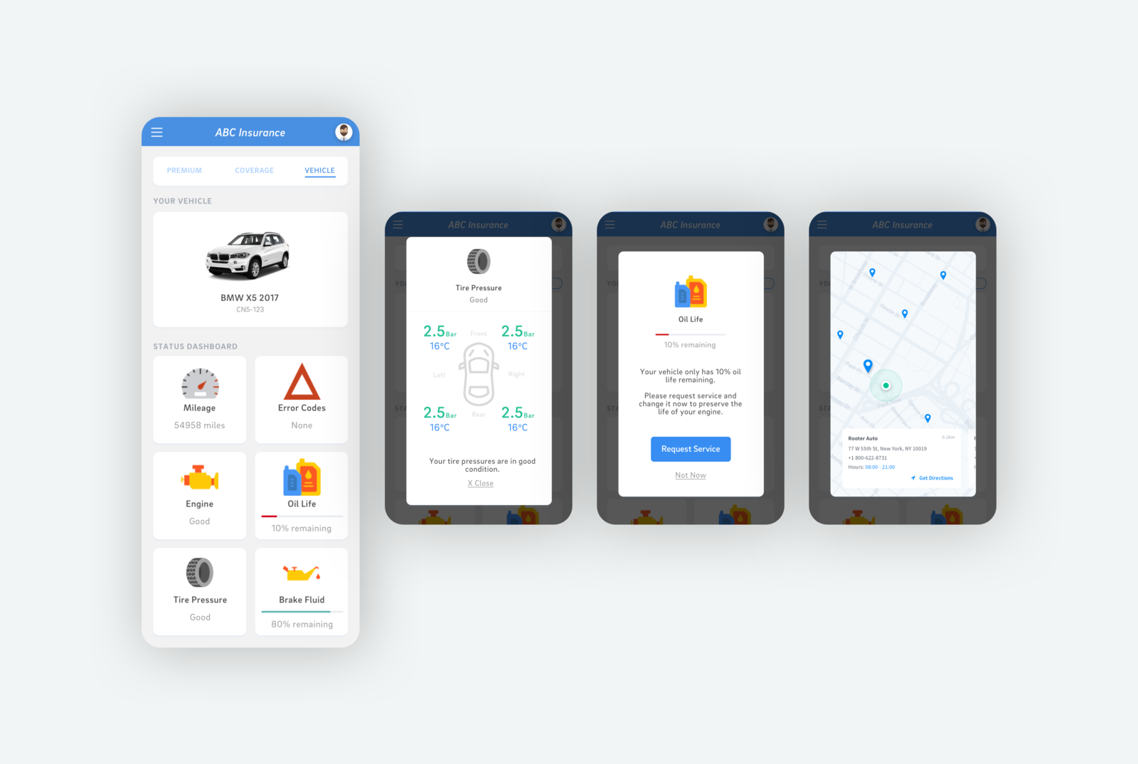 Mobile Car Dashboard by Hsuan on Dribbble