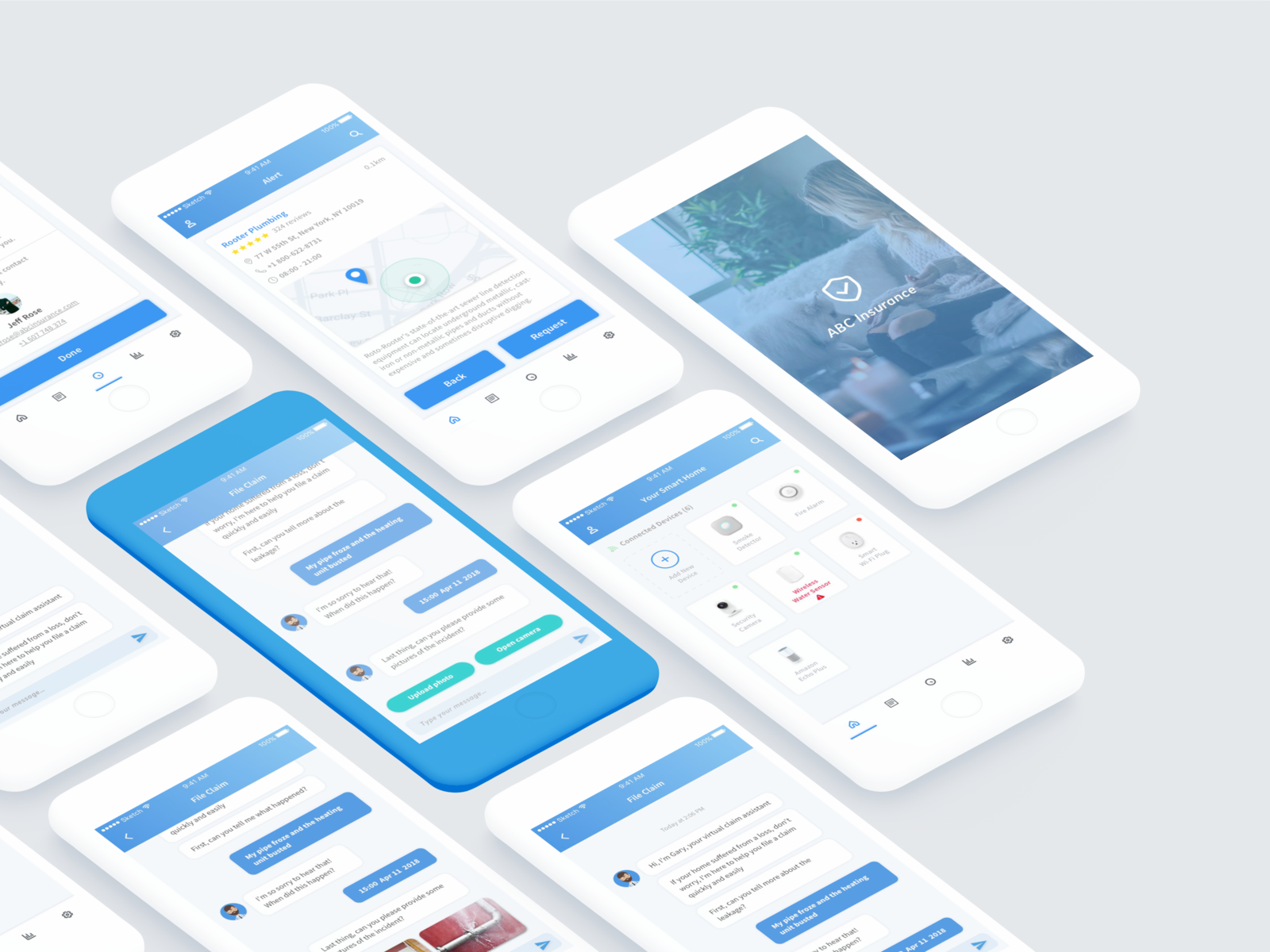 Smart Home Insurance App by Hsuan on Dribbble