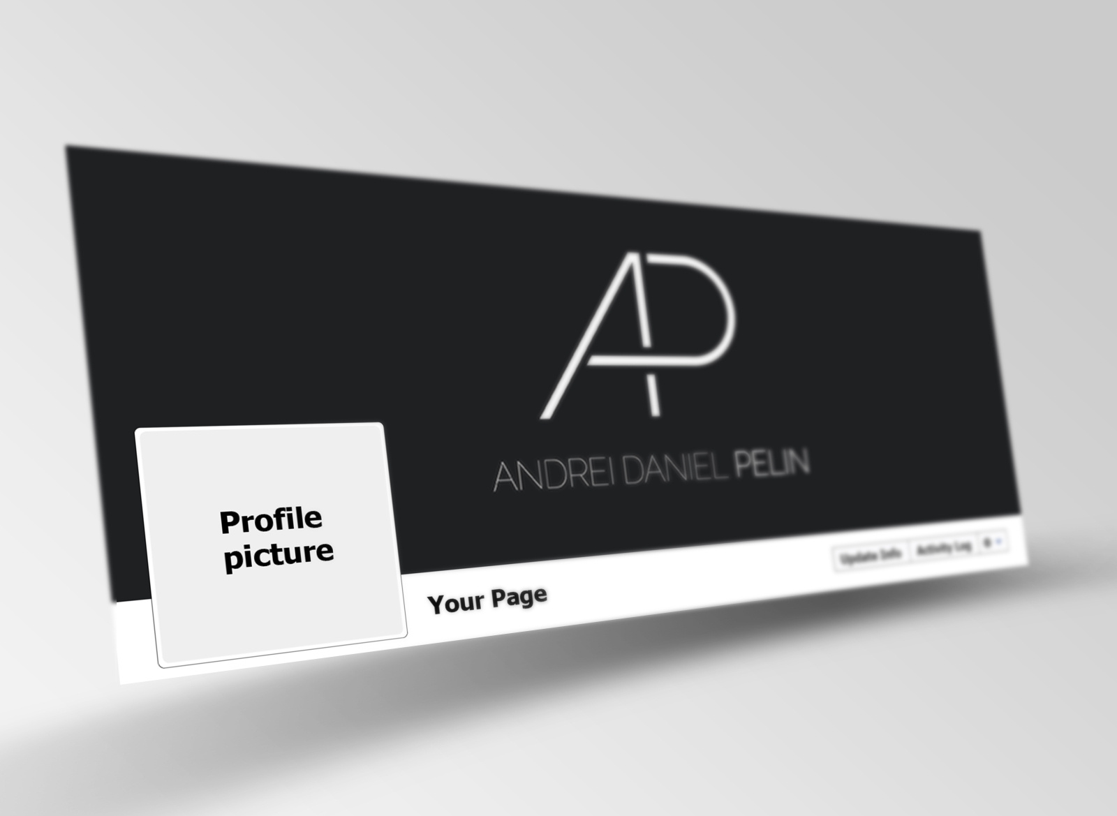 Facebook Cover Image Mockup by Andrei - Daniel Pelin on Dribbble