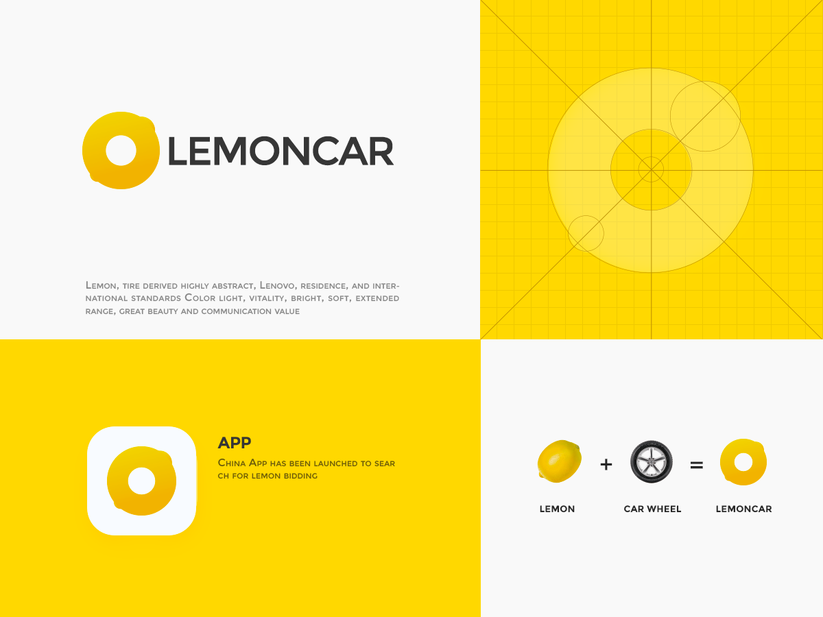 lemoncar Logo graphic design by Tomato Design on Dribbble