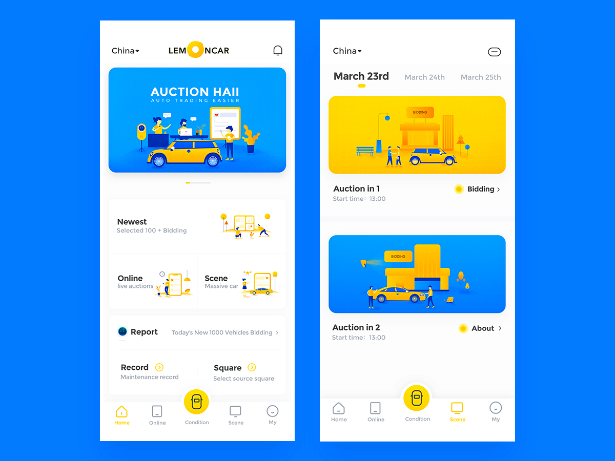 App1 by Tomato Design on Dribbble