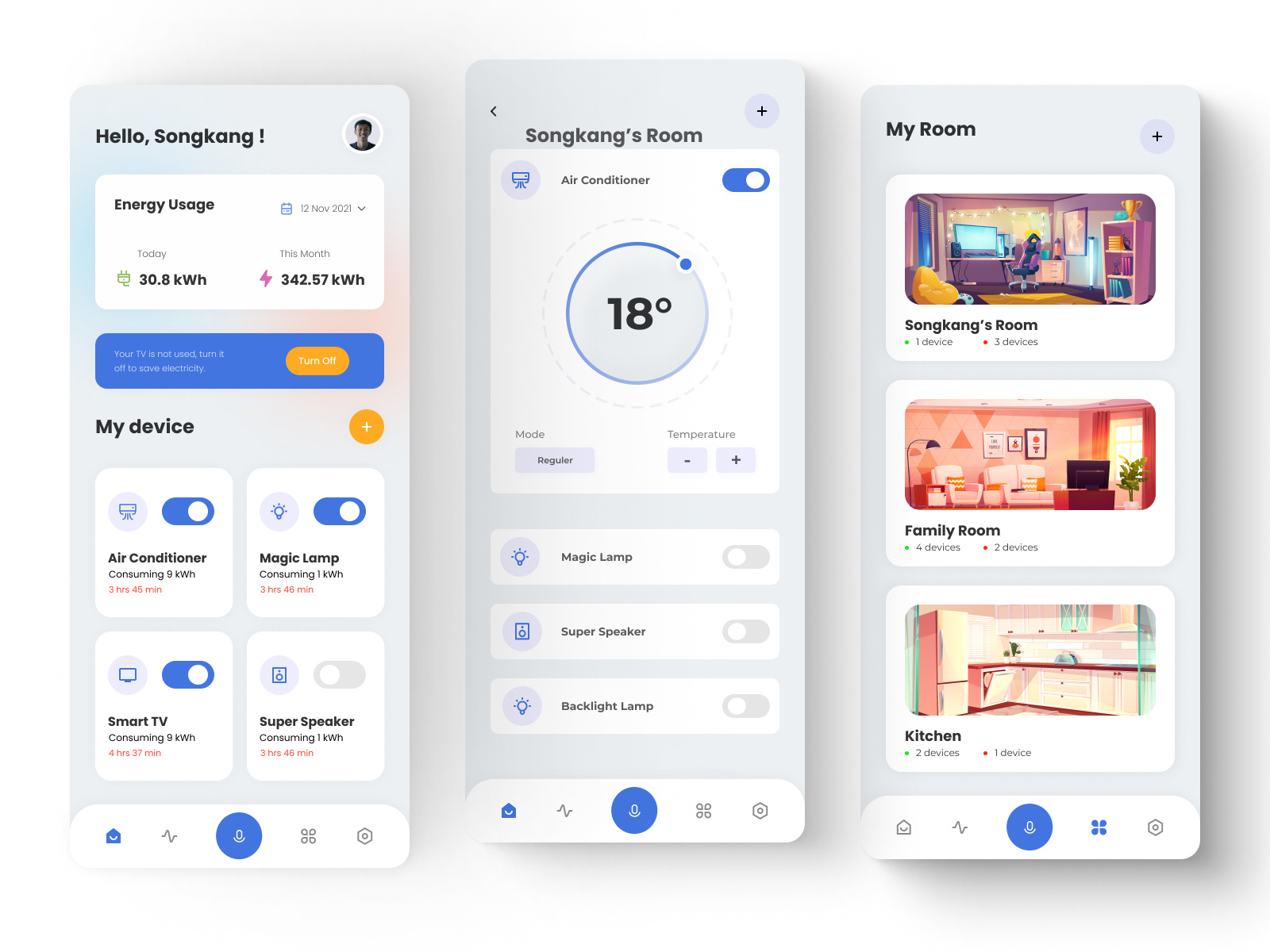 Hombie - Smart Home Mobile App by Rafli Ardiansyah on Dribbble
