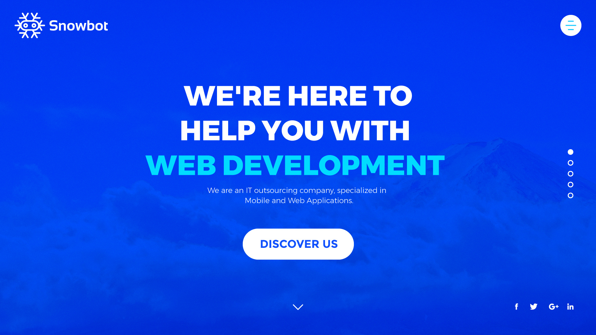 Snowbot Website by Vadim Carazan on Dribbble