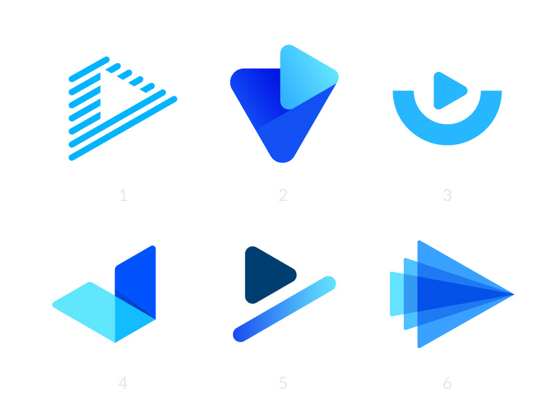 Logo concepts for video marketing app by Vadim Carazan on Dribbble