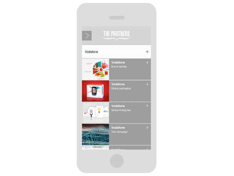 The Partners Mobile Site by Andrew Sims on Dribbble