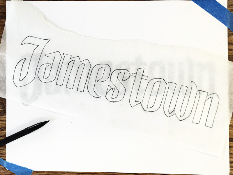 Jamestown Lettering by John English on Dribbble