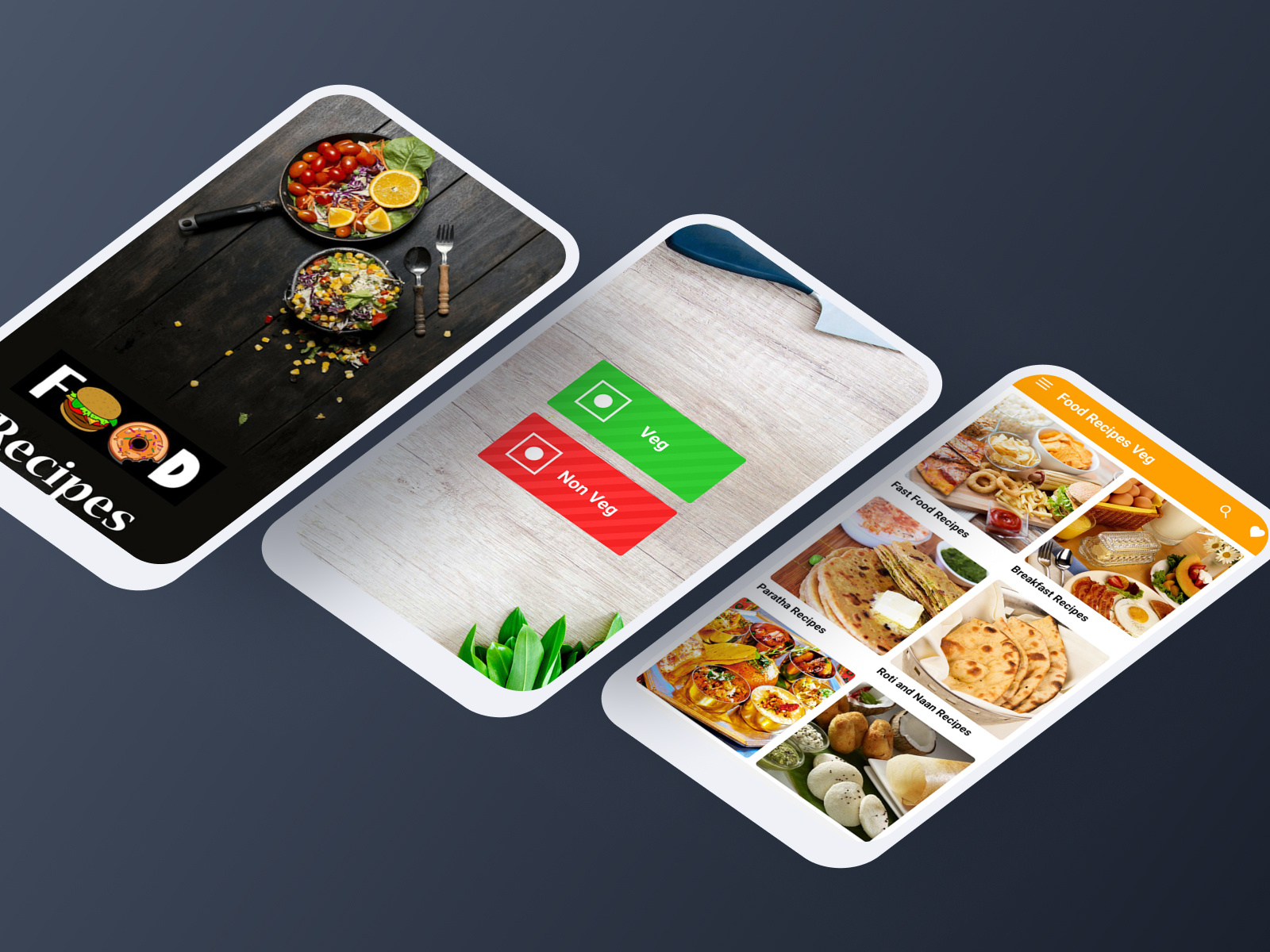 Food Recipe Mobile App UI by Chirag Vadukia on Dribbble
