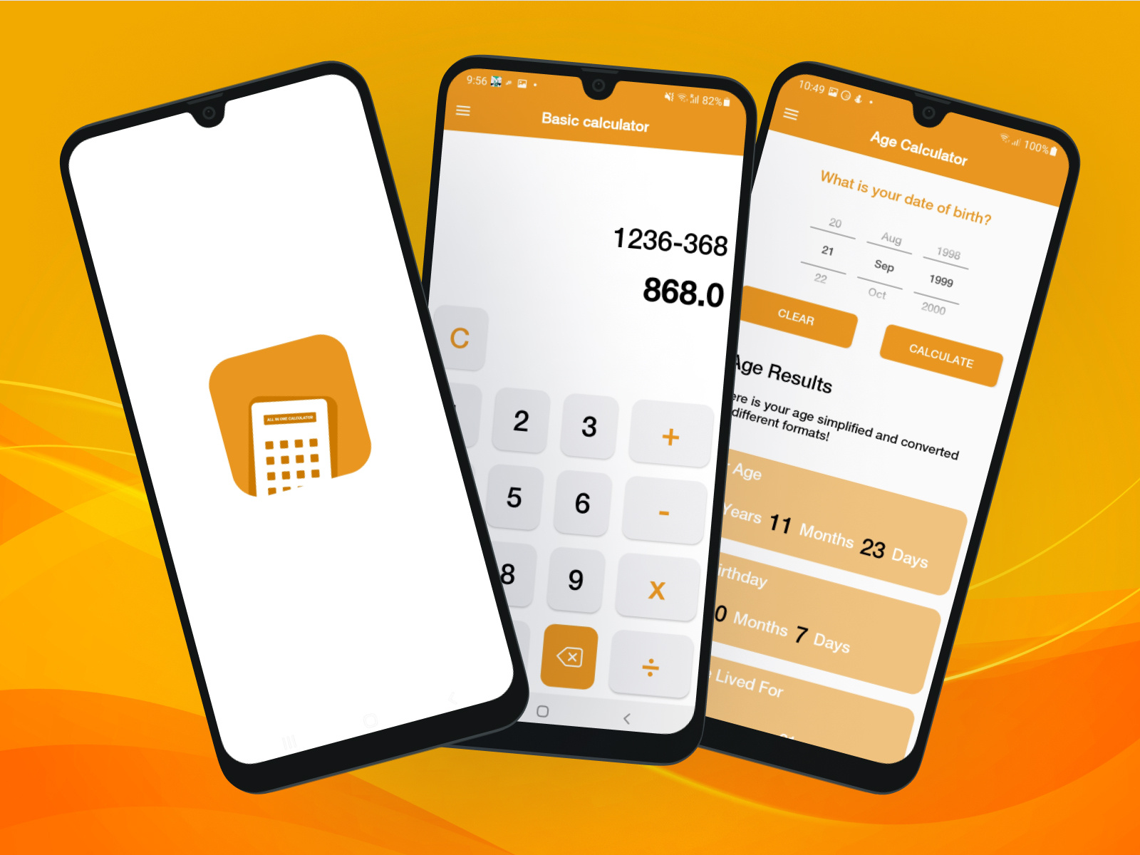 All In One Calculator Mobile App UI by Chirag Vadukia on Dribbble