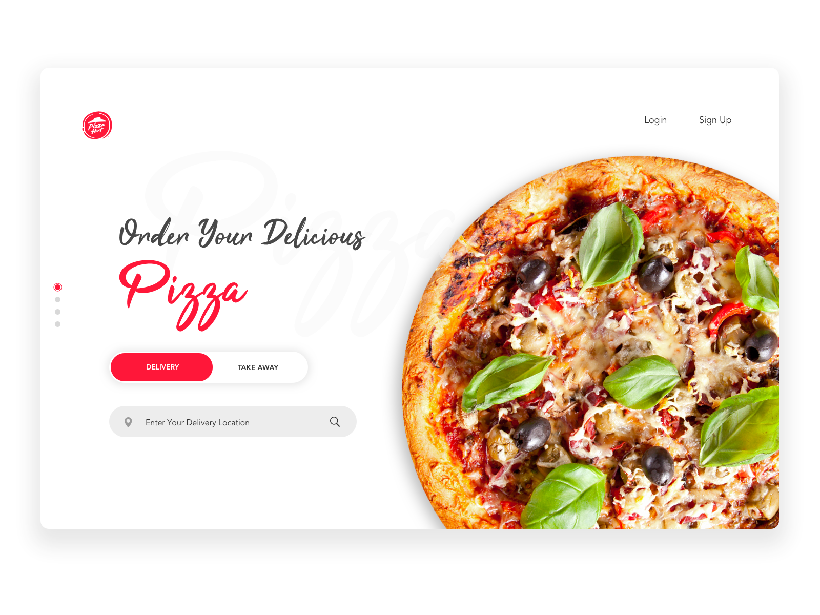Pizzahut Homescreen by Rajveer on Dribbble